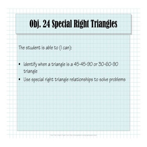 8 1 Special Right Triangles Pdf