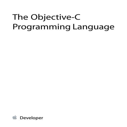 Objective C Pdf Programming Languages Computing 9010