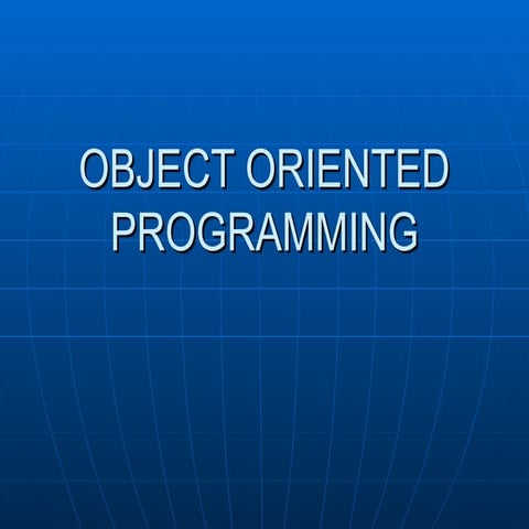 Introduction to oops concepts | PDF