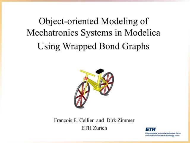 Object Oriented Modeling Of Mechatronics Systems In Modelica Using Wrapped Bond Graphsppt 0580