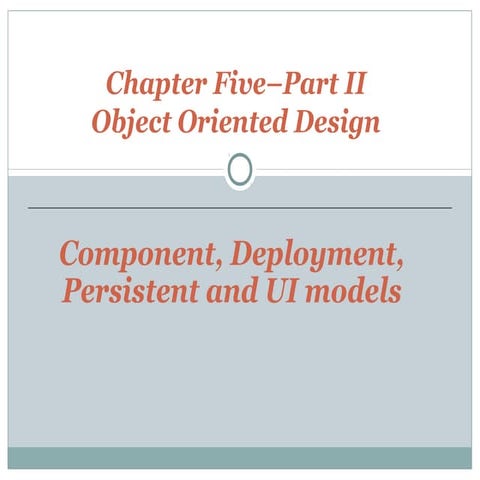 Object Oriented Sad 5 Part Ii Ppt 