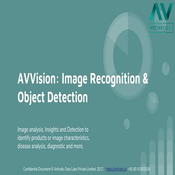 Computer Vision Based Object & Image Recognition - Artivatic.ai