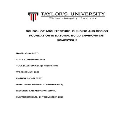 Object essay final | DOCX