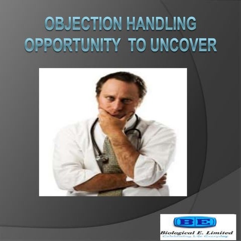 Objection Handling (Opportunity to Uncover) | PPTX