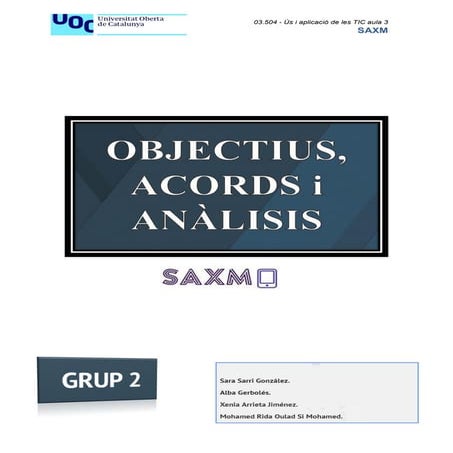 Objectius, acords i anàlisis | PDF