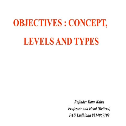Objective concept | PPTX
