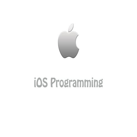 Introduction To Ios Programming Andand About Xmppframework Ppt 0825