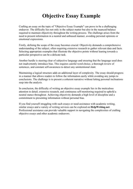 How To Write An Objective Essay.pdf