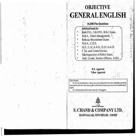 OBJECTIVE_GENERAL_ENGLISH___R-S_AGGARWAL | PPT