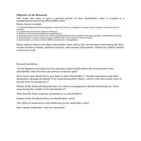 Objective of the research | PDF