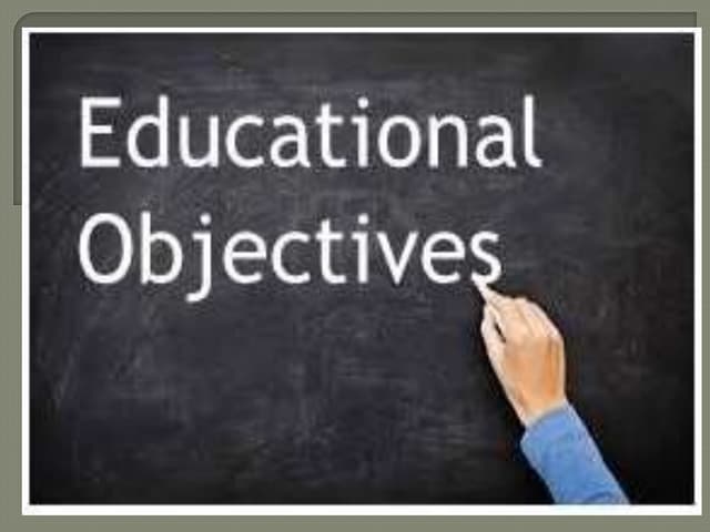 Formulation of educational objectives | PPTX