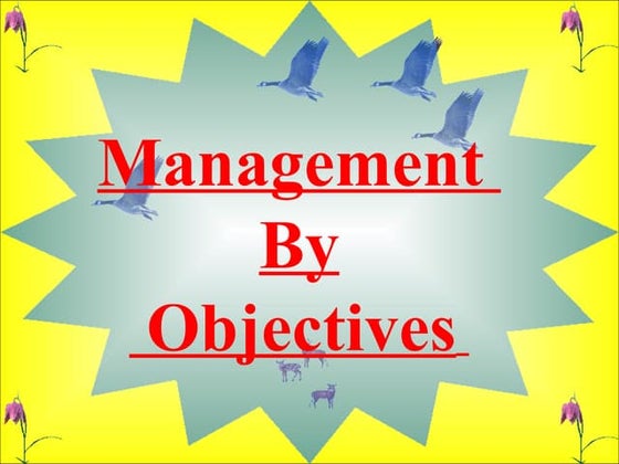 Management by objectives | PPTX