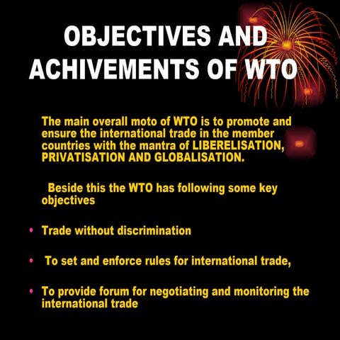 objectives of wto | PPT