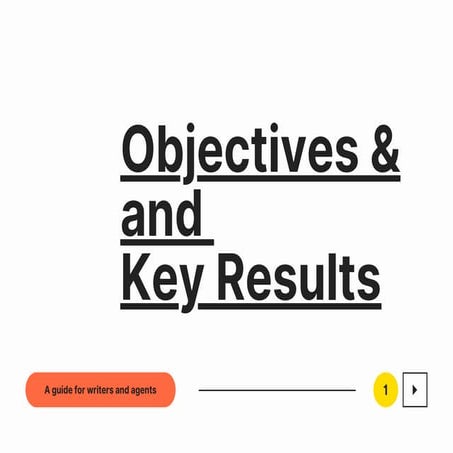 Objectives & and key results | PDF