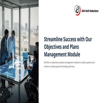 Objectives and Plans Management for Business Goals Success | PPTX