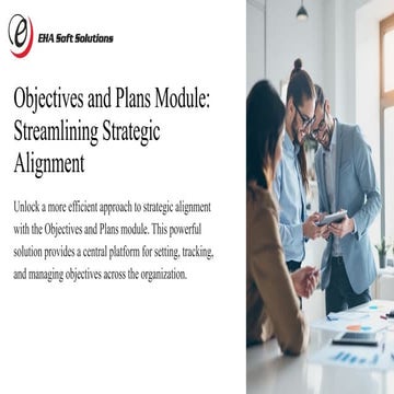 Streamline Strategic Objectives with Objectives and Plans Module | PPT