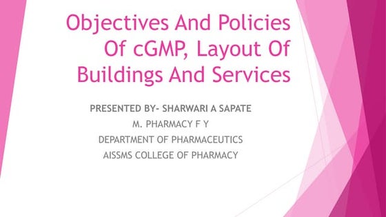 Good manufacturing practice (gmp) | PPT