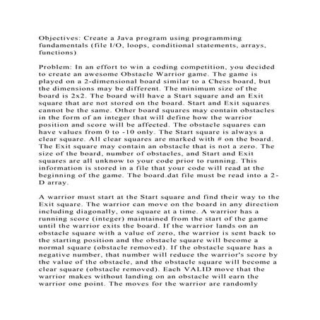 Objectives Create A Java Program Using Programming Fundamentals Fidocx 1578