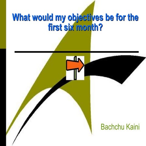 Objectives for the first 6 months 2009 | PPT