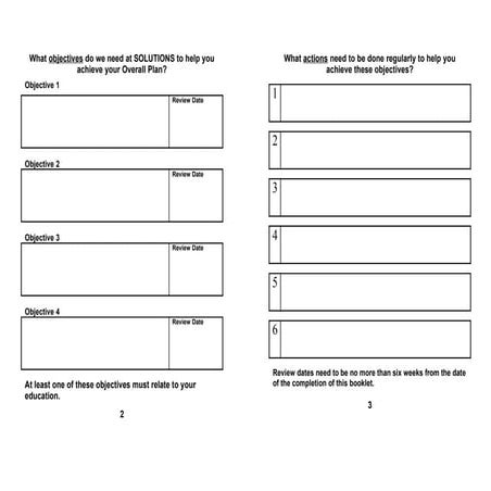 Objectives Leaflet | DOC