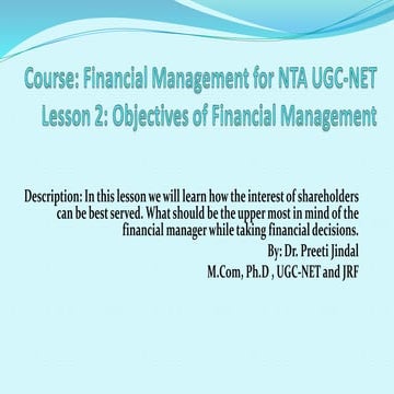 Objectives of financial Management.pptx