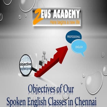 Objectives of our spoken english classes in chennai | PPSX