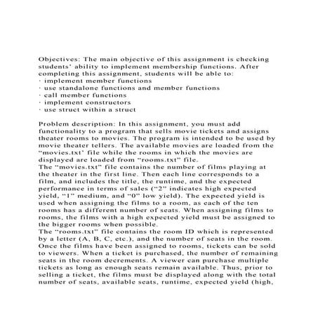 Objectives The main objective of this assignment is checking .docx | Programming Languages ...