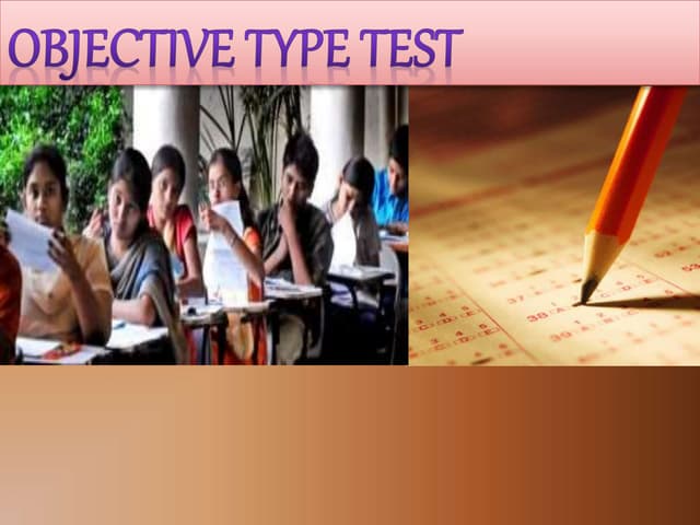 Types of test items | PDF
