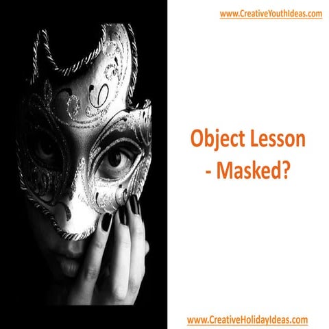 Object Lesson - Masked? | PPTX | Roleplaying Games | Games and Puzzles