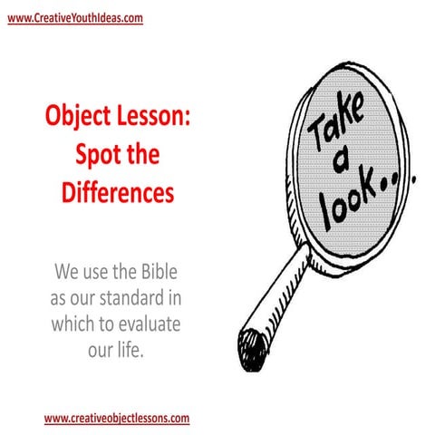 Object Lesson: Spot the Differences | PPT