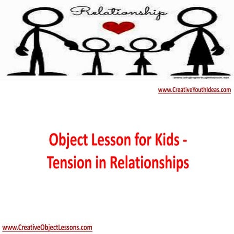 Object Lesson for Kids - Tension in Relationships | PPTX