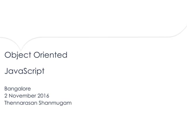 Object Oriented Javascript Pdf Programming Languages Computing