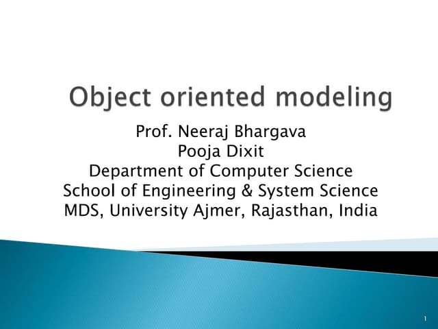 Object Oriented Modeling Ppt 6782