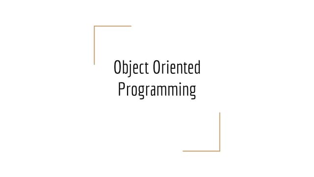 Object Oriented Programming Pdf Programming Languages Computing