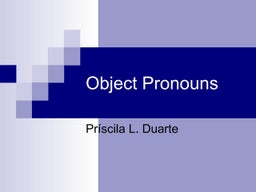 Object pronouns | PPT