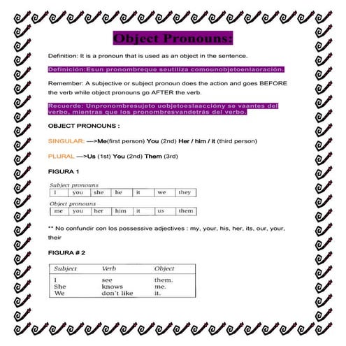 Object pronouns | DOCX