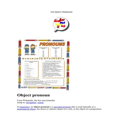 Object pronouns | DOCX