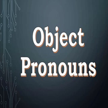 Object Pronoun | PPTX