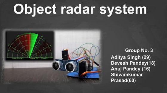 Ultrasonic Radar With Arduino Projectpptx Computing Technology And Computing
