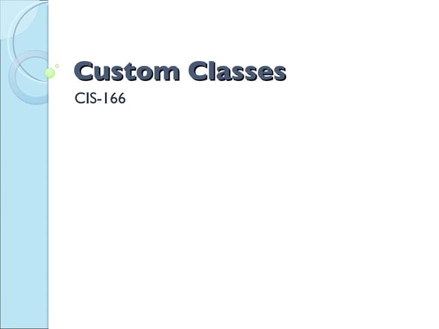 Coding Objects Ppt