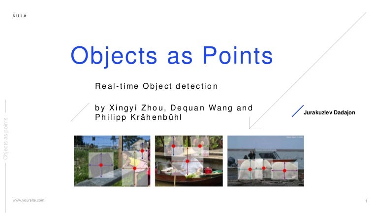 Objects as points