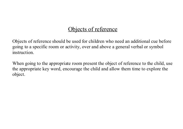 objects-of-reference-guidelines
