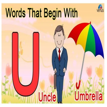 Objects that Begin with Uu | PPT