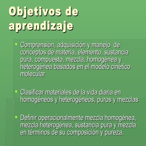 Objetivos De Aprendizaje | PPT