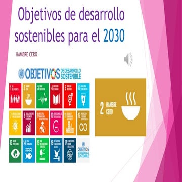 Objetivo De Desarrollo Sostenible Hambre Cero 2030 Pptx