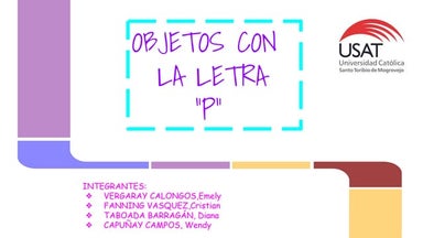 Objetos con la letra p | PPT