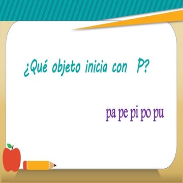 Objetos con p, cuento del pirata | PPSX
