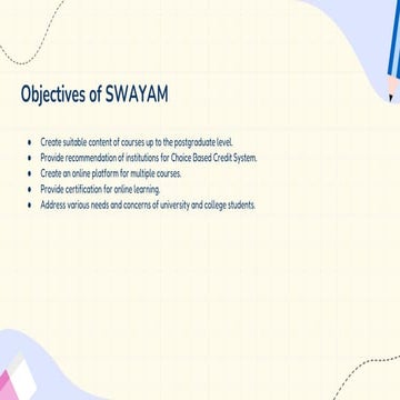 objectives of swayam online courses ai 2.pptx