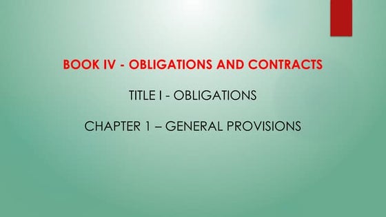 Obligations and-contracts reviewer | PDF