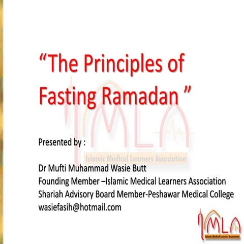 Obligation of fasting | PPT